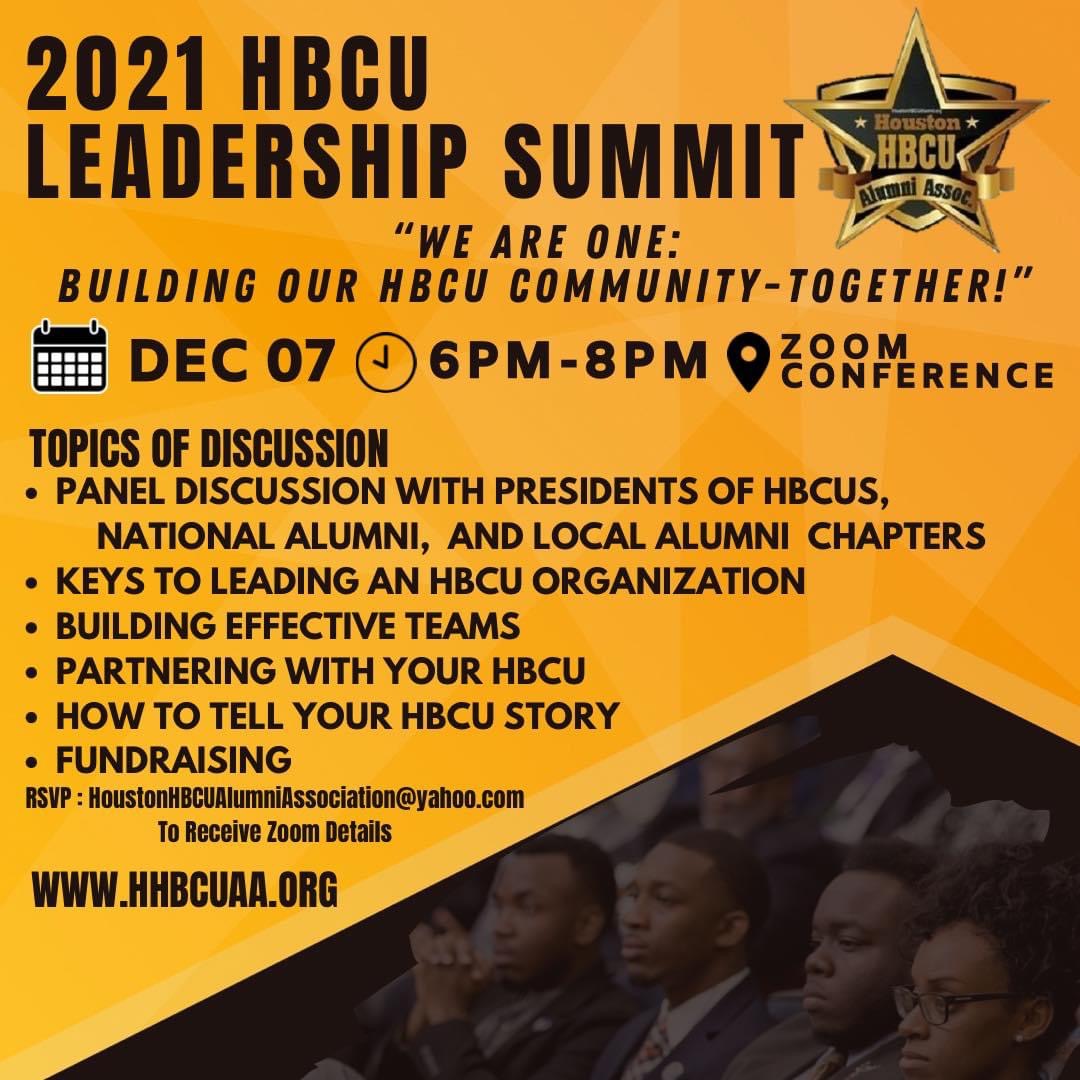 2021 HBCU Leadership Summit - Houston HBCU Alumni Association